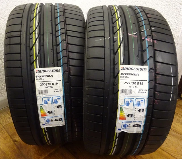 2 X NEU BRIDGESTONE 255/30 R19 91Y POTENZA RE050A * RUNFLAT XL ...