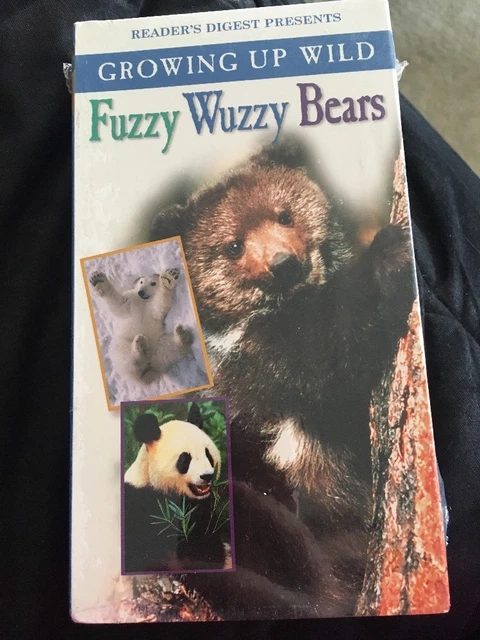 GROWING UP WILD Fuzzy Wuzzy Bears VHS Tape Reader's Digest Kids Family ...