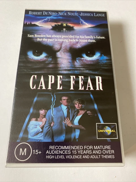 VINTAGE VHS VIDEO Tape Cape Fear - Robert De Niro Nick Nolte Jessica ...