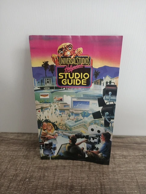 UNIVERSAL STUDIOS HOLLYWOOD Guide Map Pictorial Booklet Vintage 1990s ...
