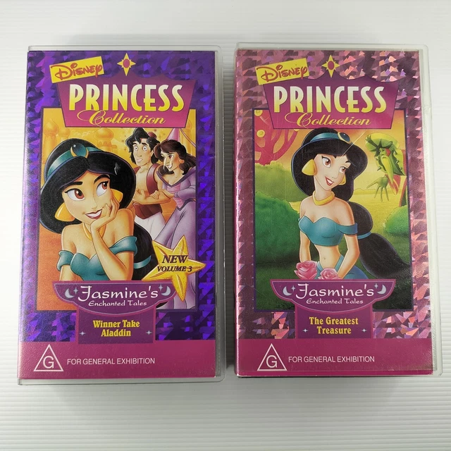DISNEY PRINCESS COLLECTION VHS, Jasmine's Enchanted Tales, PAL, Aladdin ...