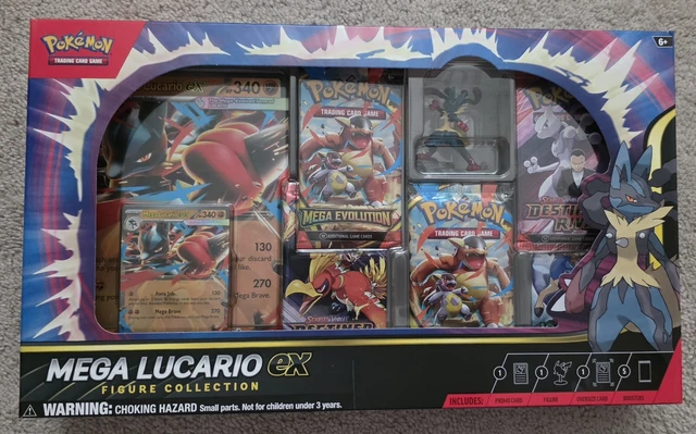 POKEMON TCG MEGA Lucario ex Premium Figure Collection Box Factory ...