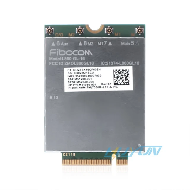 L860-GL-16 M52040-005 LTE CAT16 Module 4G modem WWAN NGFF M.2 For HP ...