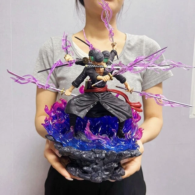 FIGURINE RORONOA ZORO One Piece Wano Anime Collection Figure 42cm Manga ...