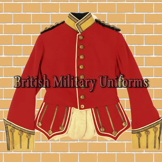 RED BRITISH WWII Gordon Highlanders Regiment Colonel Yellow Cuffs Wool ...