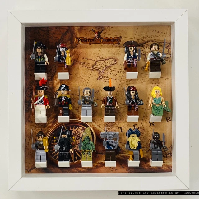 DISPLAY CASE FRAME for Lego ® Pirates Of The Caribbean minifigures ...