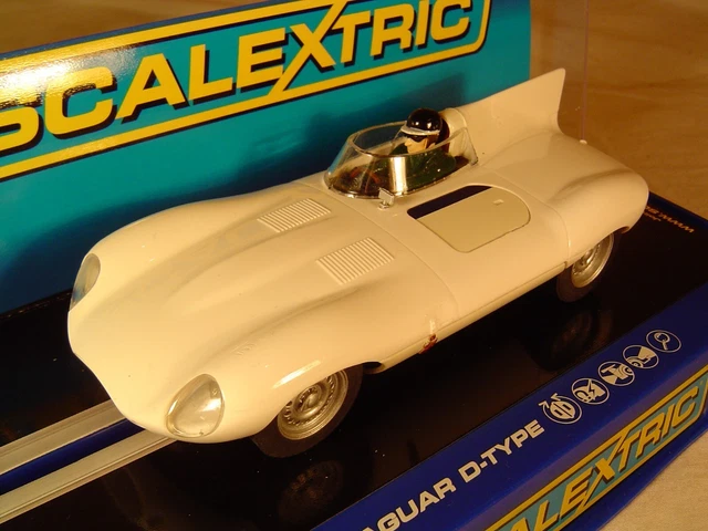 RARE SCALEXTRIC PRE production prototype Jaguar D Type White body ...
