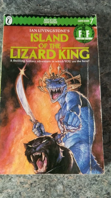ISLAND OF THE Lizard King #7 Fighting Fantasy Green Spine Ian ...