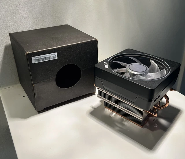 AMD WRAITH PRISM RGB Cooler Fan 4-Pin Connector Copper Base/Alum Heat ...