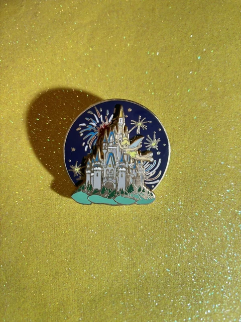 DISNEY PETER PAN Tinkerbell Walt Disney World Castle Spin Spinning ...
