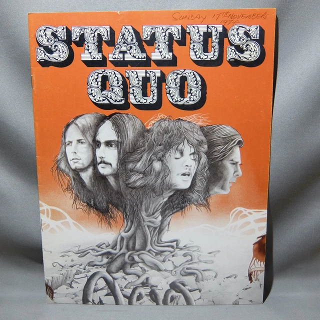 STATUS QUO AUSTRALIAN Tour Program 1974 $121.50 - PicClick AU