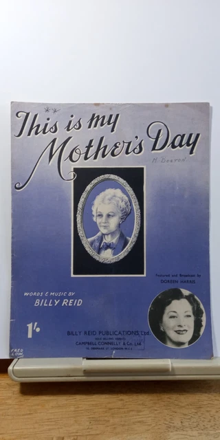 THIS IS MY mother's day broadcast by Doreen Harris VINTAGE SHEET MUSIC ...