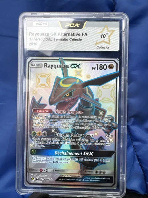 CARTE POKÉMON PCA Rayquaza 177a/168 GX Alternative FA S&L Tempête ...