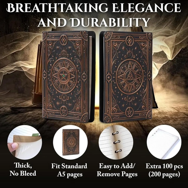 MAGIC REFILLABLE NOTEBOOK Journal Binder for DND: A5 Story 400 Pages ...