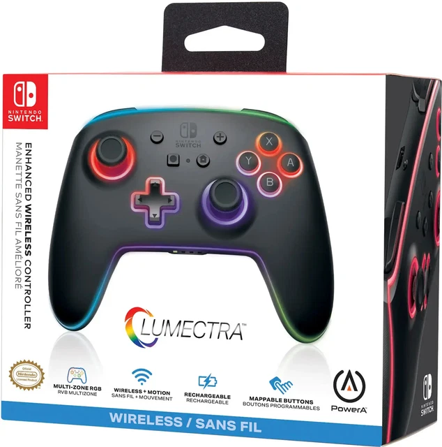 POWERA ENHANCED WIRELESS Controller for Nintendo Switch with Lumectra ...