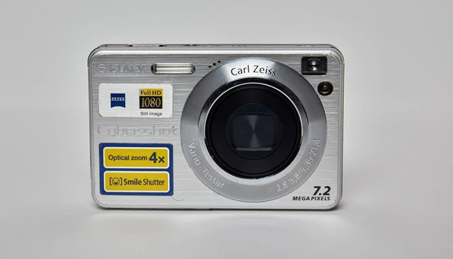 SONY DIGITAL CAMERA Cybershot DSC-W110 7.2MP + Battery, Charger ...