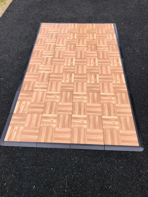 (FOR SALE) PORTABLE Wood Parquet Dance Floor Ballet Barres Tap Irish ...
