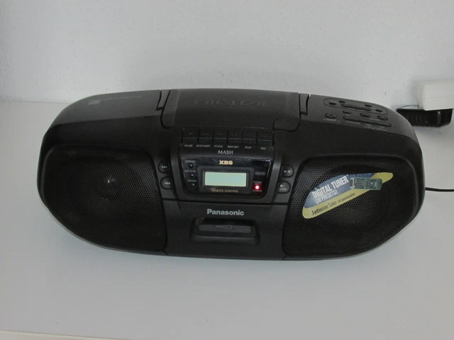 PANASONIC RX-DS25 BOOMBOX / CD-Radio-Cassette Vintage Kofferradio ...