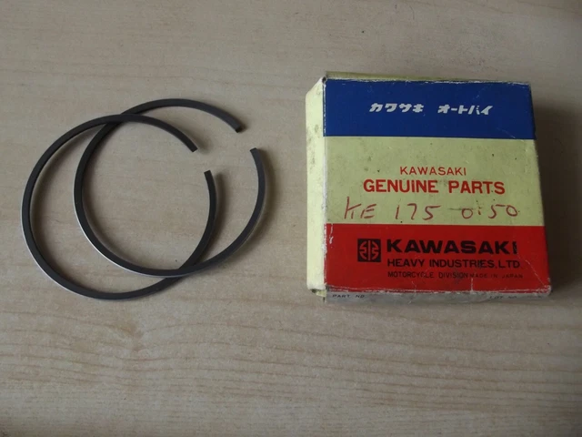 GENUINE KAWASAKI NOS PISTON RINGS KE175 KE 175 D Model 13025 5017 0 ...