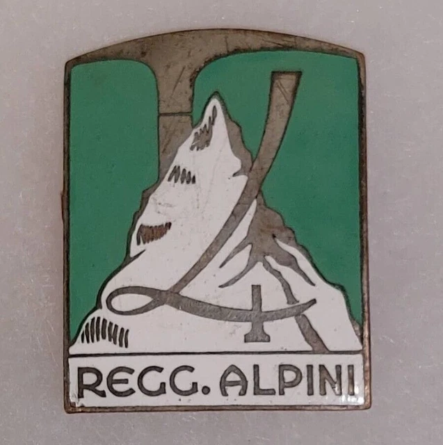 DISTINTIVO 4°REGGIMENTO ALPINI Regio Esercito Badge Alpine Regiment ...