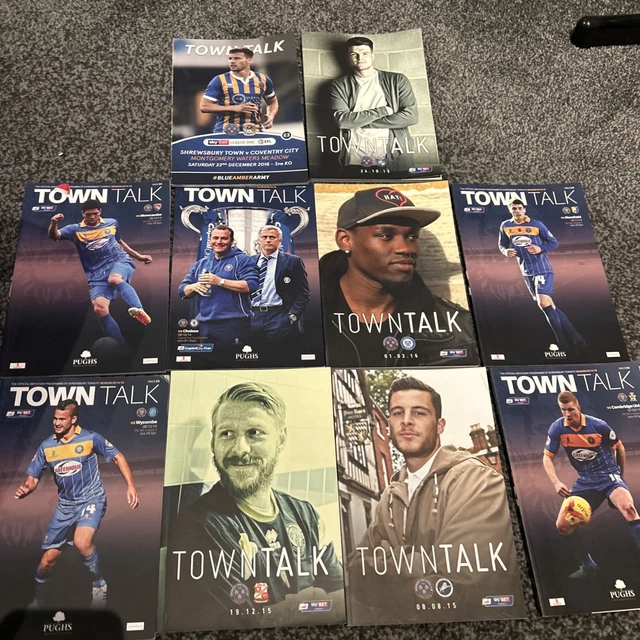 LARGE COLLECTION OF Shrewsbury Town Home Programs Football Programmes £ ...