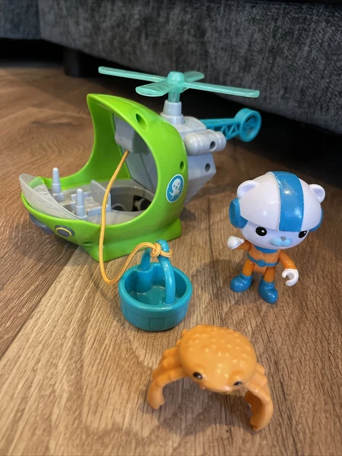 OCTONAUTS GUP H Helicopter With Captain Barnacles Figure, Basket and ...