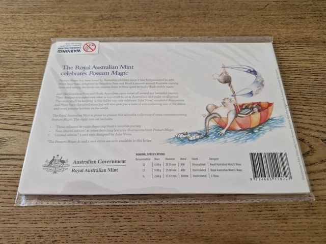 2017 AUSTRALIA POSSUM Magic Eight Coin Uncirculated Set - UNC $60.00 ...