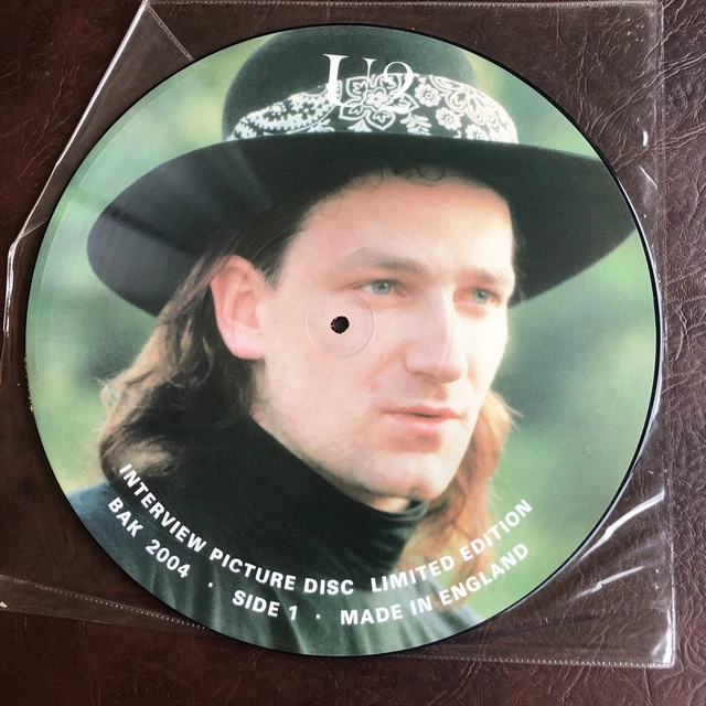 U2 INTERVIEW PICTURE Disc Limited Edition (BAK 2004) LP Vinyl Record ...