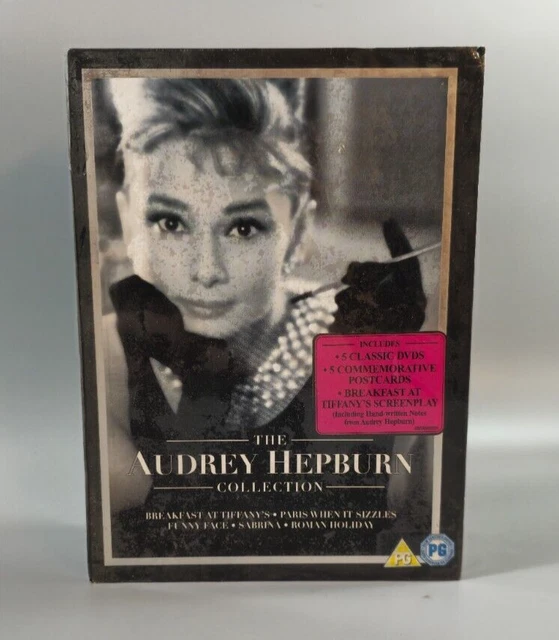 AUDREY HEPBURN COLLECTION DVD Boxset 5x Discs w/ Postcards + Script ...