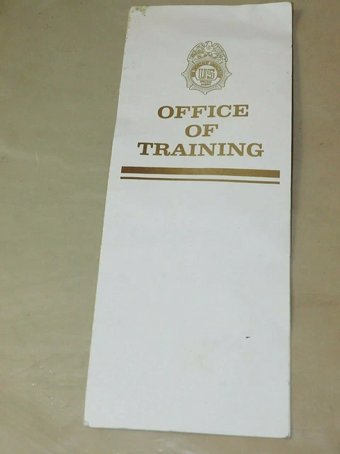 ORIGINAL 1987 DEA Special Agent Graduation Ceremony Program Class 52 ...