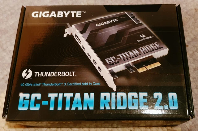 GIGABYTE GC-TITAN RIDGE Thunderbolt 3 Adapter PCIe 3.0 x4 für Mac und ...