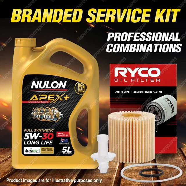 RYCO OIL FILTER 5L APX5W30D1 Eng. Oil Service Kit for Toyota Kluger GSU45 GSU40 $112.95 ...