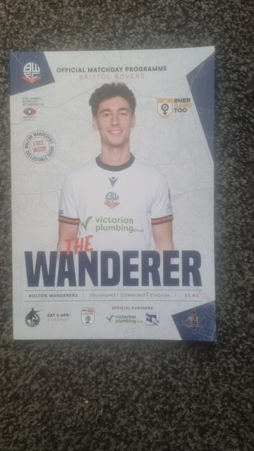 BOLTON WANDERERS FOOTBALL Programmes 24/25 Bolton Vs Stockport County £ ...