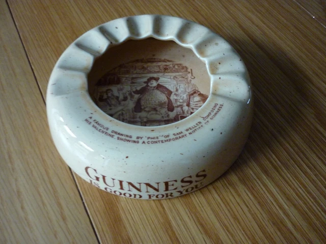 GUINNESS, &SAM WELLER& Ash Tray, Ceramic, Made in England. £9.99 ...