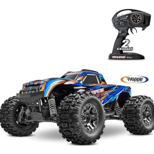 TRAXXAS STAMPEDE 4X4 VXL Orange RTR 4WD Monster Truck Brushless ...