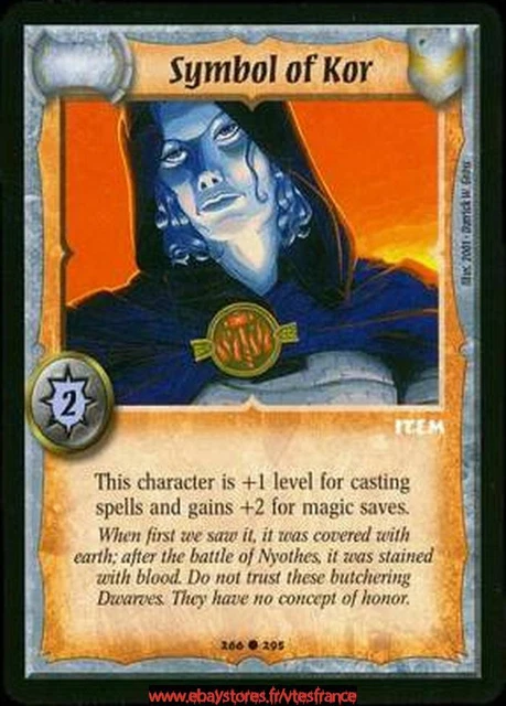 SYMBOL OF KOR [Base Set] ENG Warlord : SOTS CCG EUR 1,00 - PicClick FR