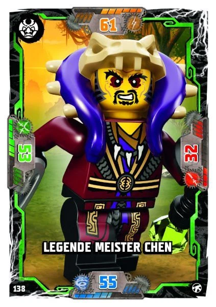 KARTE 138 - Legende - Meister-Chen - LEGO Ninjago Serie 8 NEXT LEVEL ...