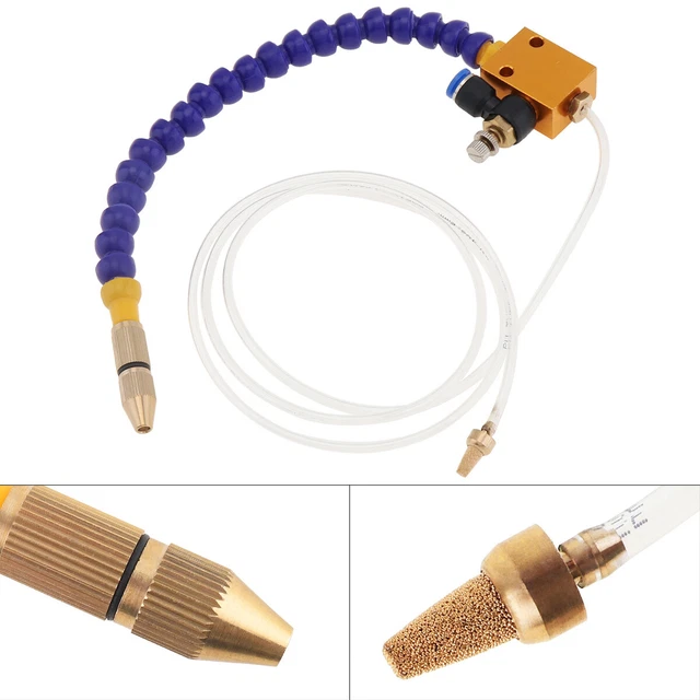 CNC LATHE MILLING Machine Mist Coolant Lubrication Spray System w/ 8mm ...