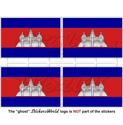 CAMBODIA FLAG SROK Khmer, Kampuchea Cambodian Vinyl Stickers, Decals ...