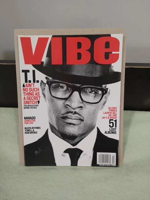 VIBE MAGAZINE APRIL 2009 Issue T.I. Cover No Label - Used $17.99 ...