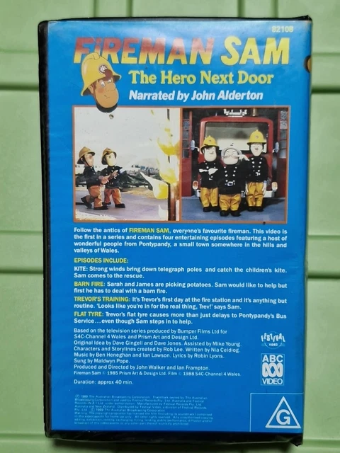 FIREMAN SAM THE Hero Next Door Clamshell Vhs A Rare Find Watched Works ...