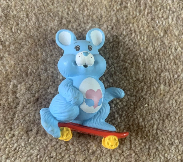 SWIFT HEART RABBIT Care Bears Mini Figure 1984 2" Tall Care Bear Cousin ...