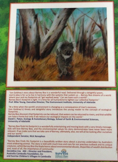 BARNEY BOO FINDS His Footprint by Jon Goldney Koala story children's ...