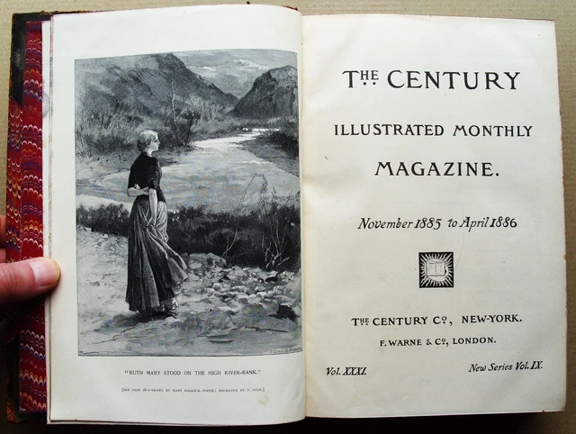 1885 CENTURY MAGAZINE VOL 9 American Civil War Mark Twain Henry James ...