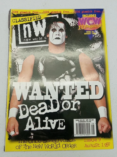 RARE WCW NWO Magazine Issue 30 October 1997 Sting Wanted Dead Or Alive ...