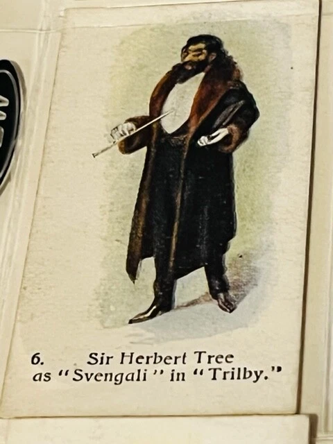 JOHN PLAYER SON Tobacco Card 1916 Past Present actor Sir Herbert Tree ...