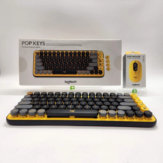 LOGITECH POP KEYS Mechanical Keyboard & Mouse Combo Black/Yellow $69.99 ...
