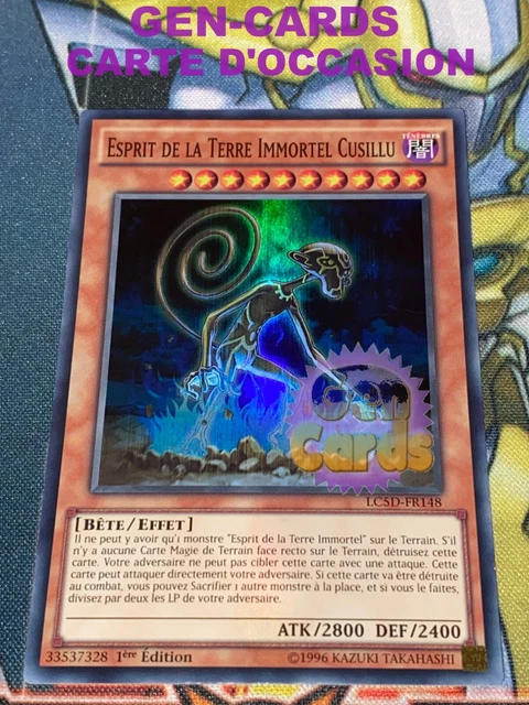 OCCASION CARTE YU Gi Oh ESPRIT DE LA TERRE IMMORTEL CUSILLU LC5D-FR148 1ère édit EUR 8,00 ...