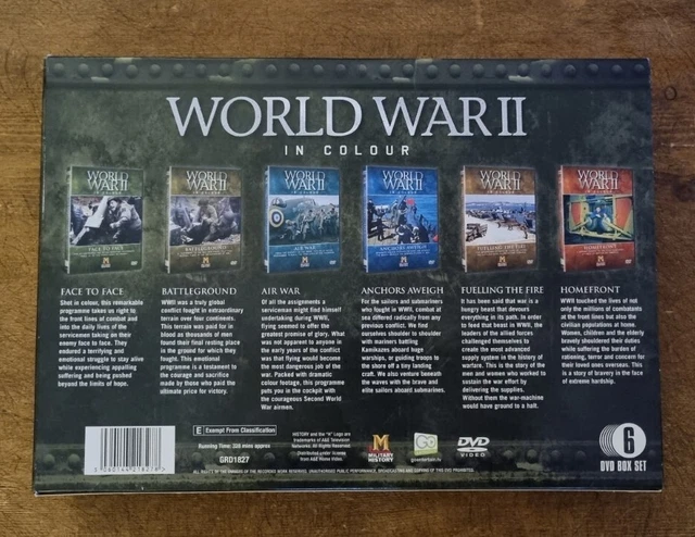 WORLD WAR 2 in Colour DvD 6-Disc Box Set - WWII TV History Educational ...