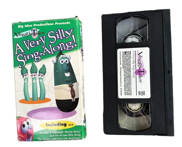 VEGGIETALES A VERY Silly Sing-Along VHS Video Tape VCR Christian Songs ...